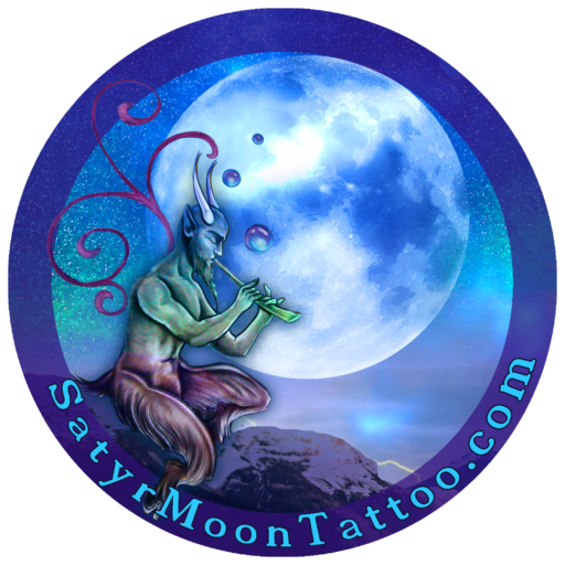 Satyr Moon Tattoo - Empowering Body Art - Custom Tattooing since 1991